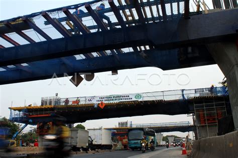 PROGRES PEMBANGUNAN TOL CIBITUNG CILINCING ANTARA Foto