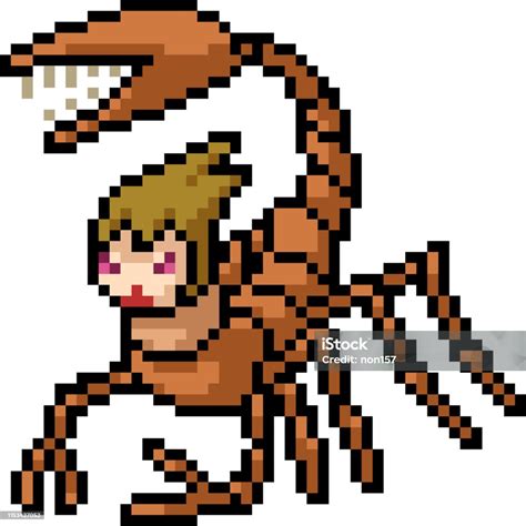 Ilustración De Vector Pixel Art Aislado De Dibujos Animados Y Más
