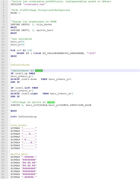 TUTO IntyBASIC Afficher et déplacer un sprite