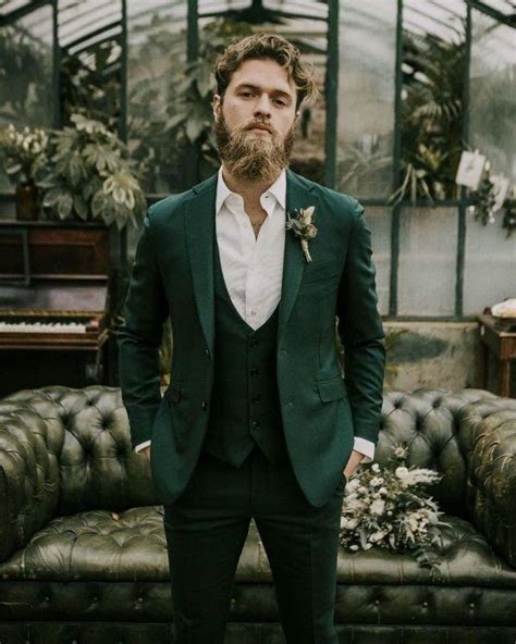 Men Wedding And Party Wear Men Suits Formal Fashion Green Tuxedo Suits