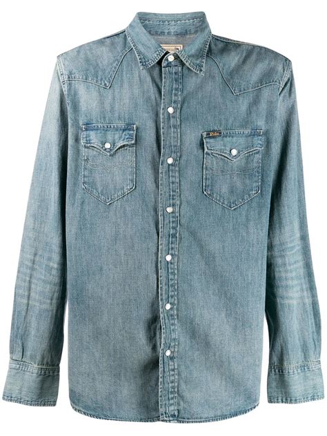 Polo Ralph Lauren Western Denim Shirt Blue Farfetch
