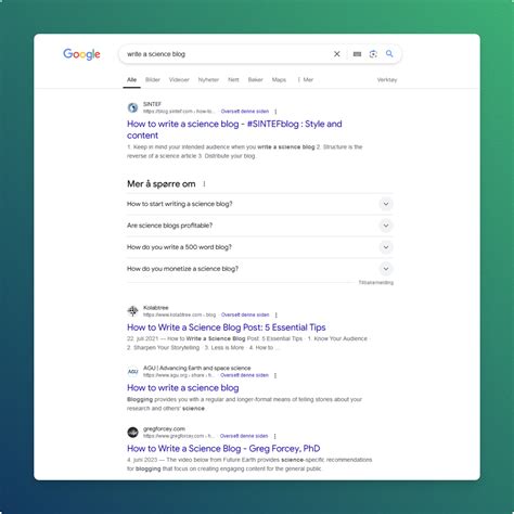 How To Write A Science Blog SINTEF Blog