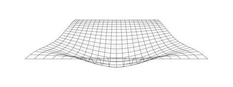 Net With Convex Effect Distorted Grid Surface Mesh Warp Texture