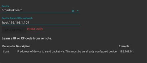 Service Broadlink Learn Não Funciona 0922 Configuração Cphapt