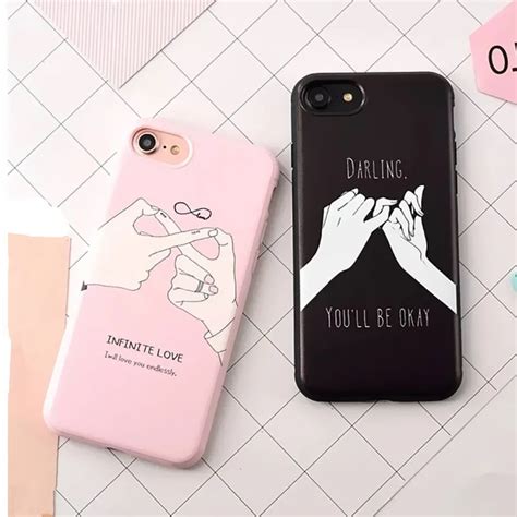 Fashion Funny Love Heart Gesture Couple Phone Cases For Iphone 6 Case For Iphone 6 6s 7 7plus