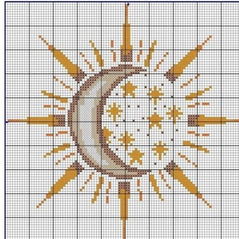 Pin By Л On жаккард Moon Cross Stitch Nature Cross Stitch Cross