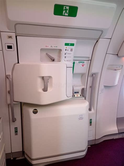 Aircraft Door Emergency Exit Thai Airways Editorial Photography Image Of Direction Airplane