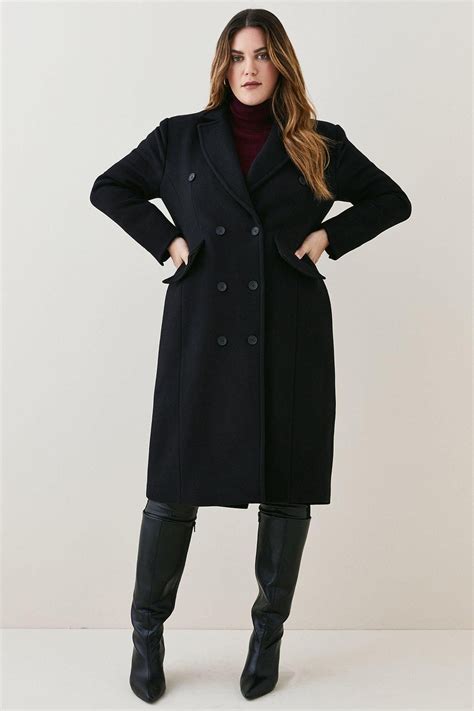 Jackets And Coats Lydia Millen Plus Size Italian Wool Cashmere Corset