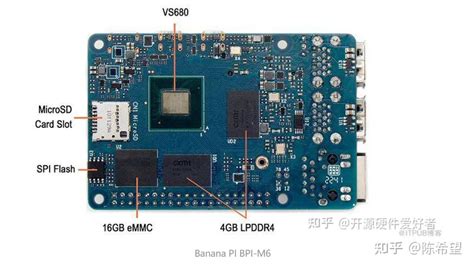 香蕉派bpi M6 采用深蕾半导体vs680芯片设计，板载4g Lpddr4和16g Emmc存储 知乎