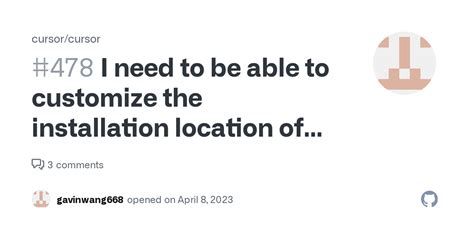 I Need To Be Able To Customize The Installation Location Of Plugins · Issue 478 · Getcursor
