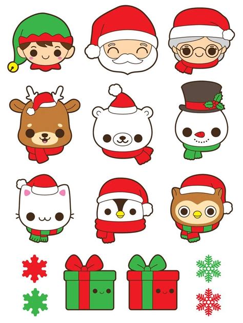 10 Dibujos De Navidad Kawaii
