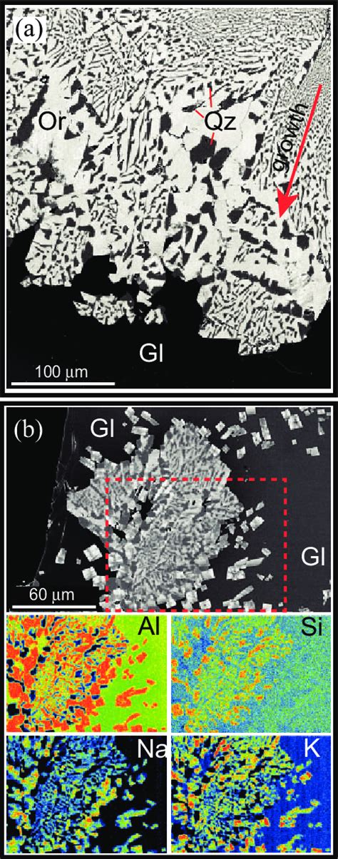 Experimental Graphic Quartz Alkali Feldspar Intergrowths Surrounded By