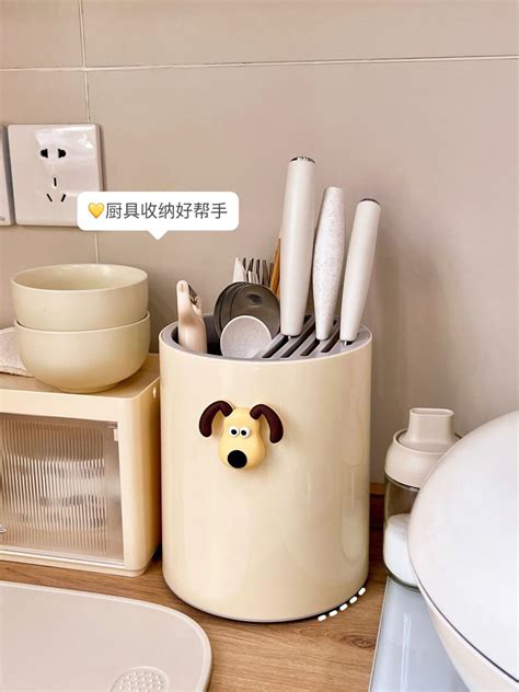 厨房旋转刀架置物架家用台面多功能筷子筒菜刀筷笼刀具一体收纳盒 阿里巴巴