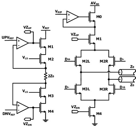 Fully NMOS A Global Output Driver Impedance Controller And B Download Scientific Diagram