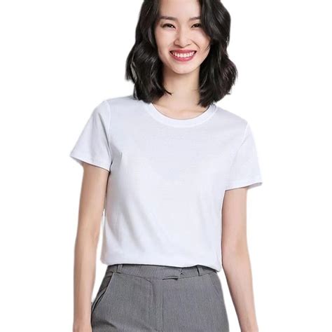 Xt纯棉ins短袖女韩版修身打底圆领纯色t恤夏款短袖8