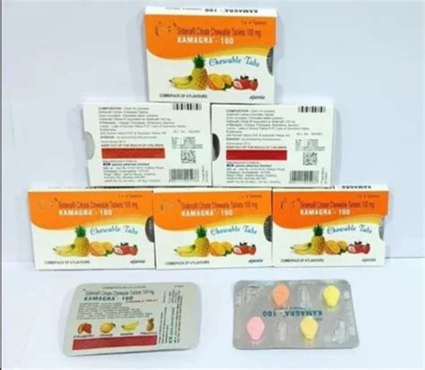 Erectile Dysfunction 100mg Chewable Tablet At Rs 72 Stripe Ed Drugs