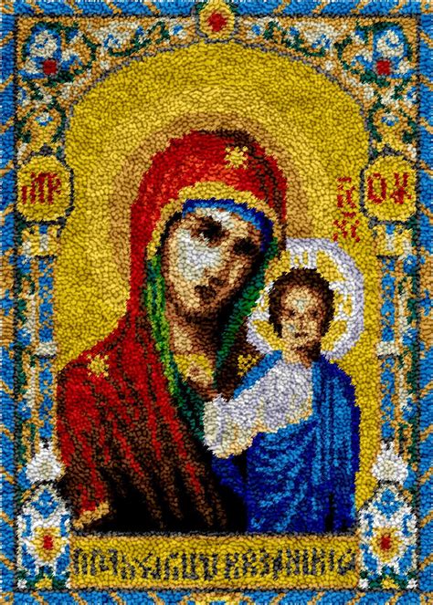 Sacred Portrait Diy Latch Hook Rug Making Kit For Adults Latch Hook