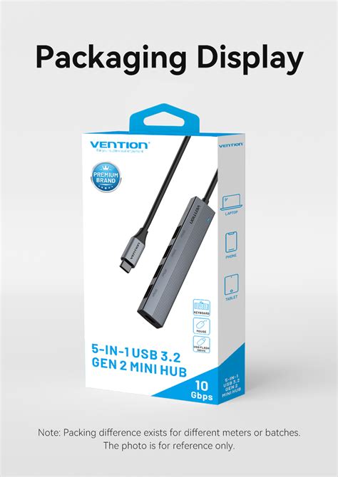 Vention Type C Mini Hub Type C To USB Gen HUB Network Adapter HUB For Keyboard Smartphone