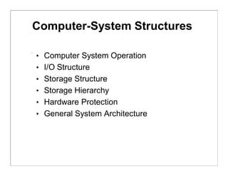 Computer System Structure PDF