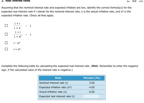 Solved Assuming That The Nominal Interest Rate And Expected