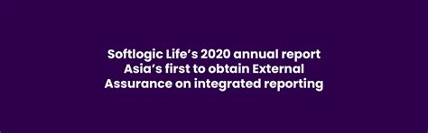 Softlogic Lifes 2020 Annual Report Asias First To Obtain External