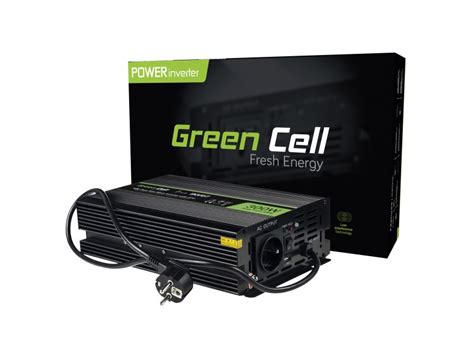 Green Cell INV07 Przetwornica napięcia Inwerter 12V DC do 230V AC 300W ...
