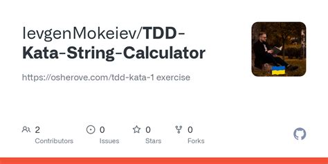 GitHub IevgenMokeiev TDD Kata String Calculator Https Osherove Tdd Kata Exercise