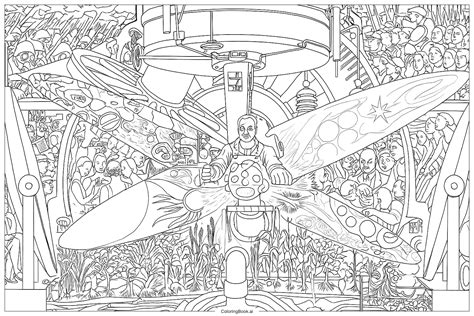 십자로의 남자 색칠하기 페이지 무료 Pdfandpng 인쇄 가능