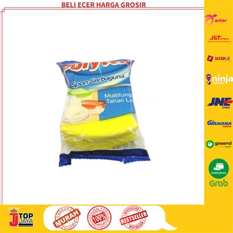 Jual Sponsponge Cuci Piring Serbaguna Polytex Kuning Jakarta Pusat