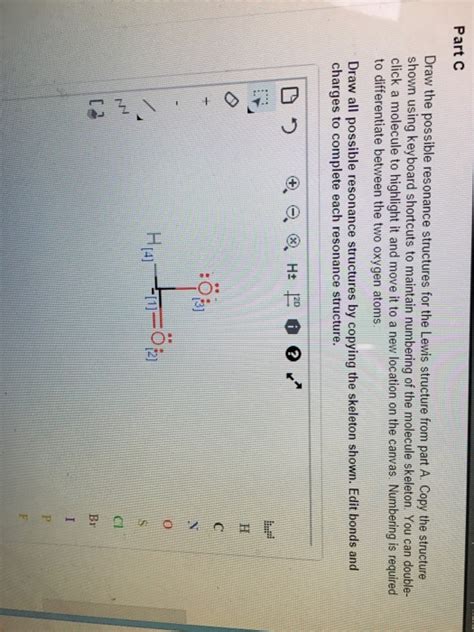 Solved Part C Draw The Possible Resonance Structures For The Chegg