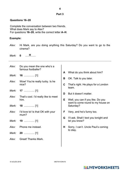 Cambridge Check Free Interactive Worksheets 6510981