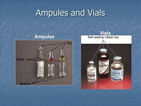 What Is The Difference Between An Ampule And A Vial At Pete Otter Blog
