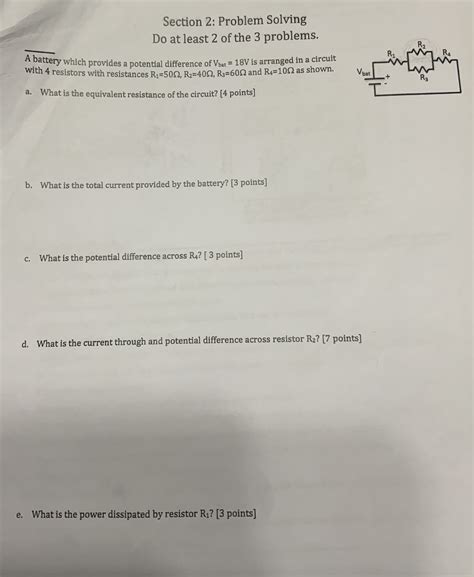 Solved Section 2 Problem Solvingdo At Least 2 ﻿of The 3