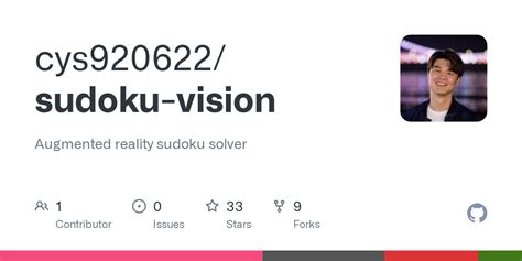 Github Cys920622sudoku Vision Augmented Reality Sudoku Solver