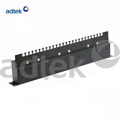 1u 24 Port Cat5e Shielded Ftp Straight Through Copper Patch Panel Adtek