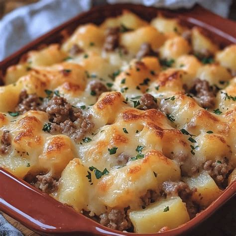 Easy Hamburger Potato Casserole Recipe Quick And Easy