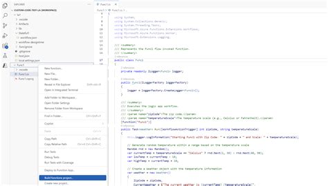 Create And Run Net Code From Standard Workflows Azure Logic Apps