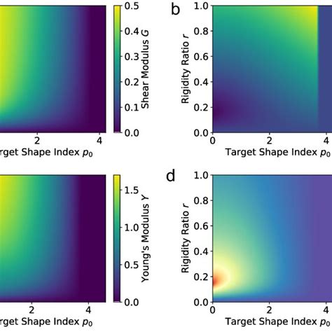 Elastic Moduli Of The Vertex Model A Shear Modulus B Bulk Download Scientific Diagram