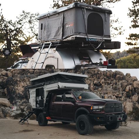 Whats Better A Rooftop Tent Or A Truck Camper Showerpouch