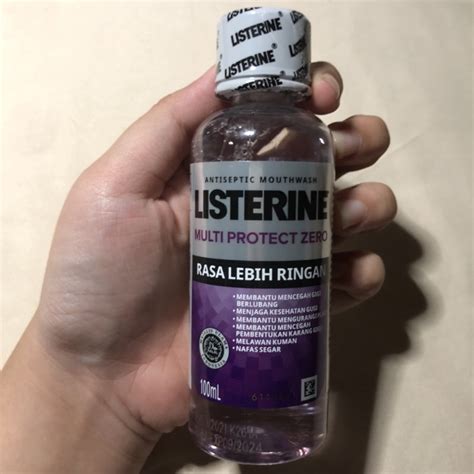 Jual Listerine Multi Protect Zero Antiseptic Mouthwash Shopee Indonesia