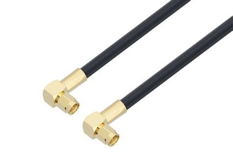 Sma Male Right Angle To Sma Male Right Angle Low Loss Cable Inch Length Using Lmr Uf Coax