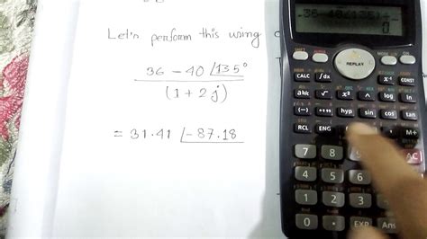 Phasor Transformation Using Calculator Example 2 Youtube