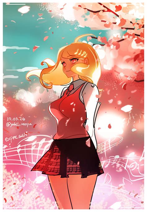 Safebooru 1girl Ahoge Akamatsu Kaede Arms Behind Back Backpack Bag