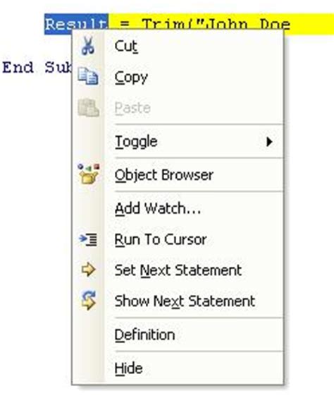 Using A VBA String Function