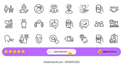 Dont Touch Cursor App Settings Line Stock Vector Royalty Free Shutterstock