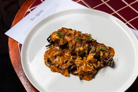 Bar Our Squid Ink Tagliolini With Blue Swimmer Crab Tomato And Lemon Myrtle Barinfinita