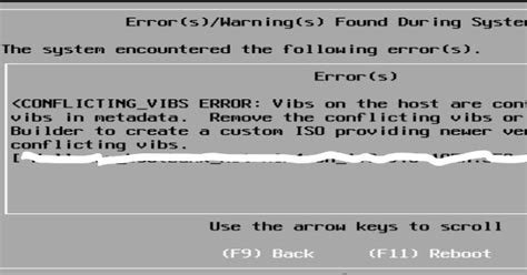 Vcloudnotes Lets Learn Together Conflicting Vibs Error During Esxi