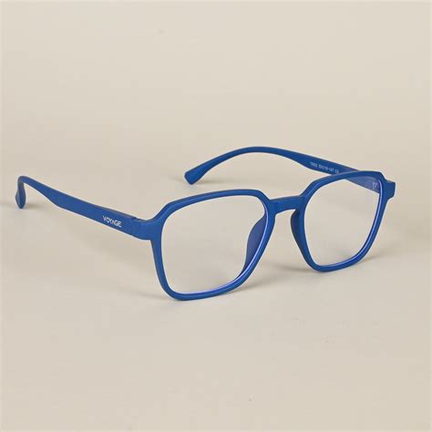 Voyage Air Royal Blue Square Eyeglasses For Men And Women Tr02mg4544 C9