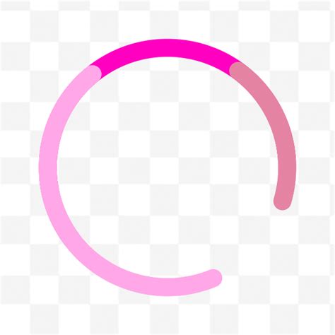 분홍색 로딩 원형 애니메이션투명  올리브크레아olivecrea