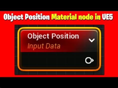 Object Position Material Node In UE5 Tutorial UE5 Material All Node Series YouTube